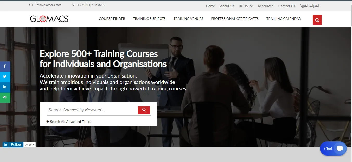 GLOMACS TRAINING & CONSULTANCY | Buildeey