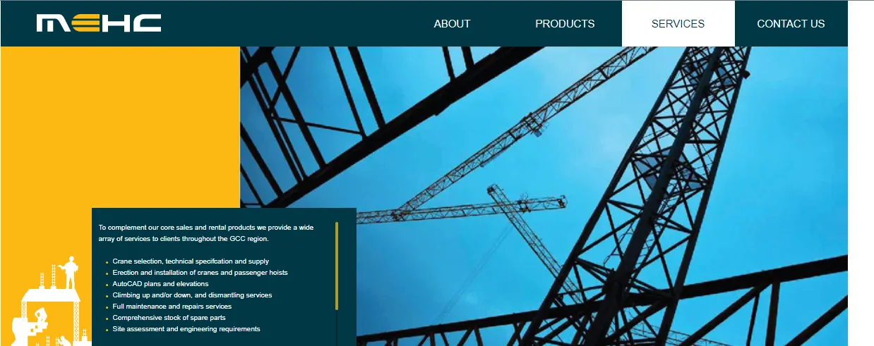 Modern Emirates Heavy Cranes (MEHC) | Buildeey